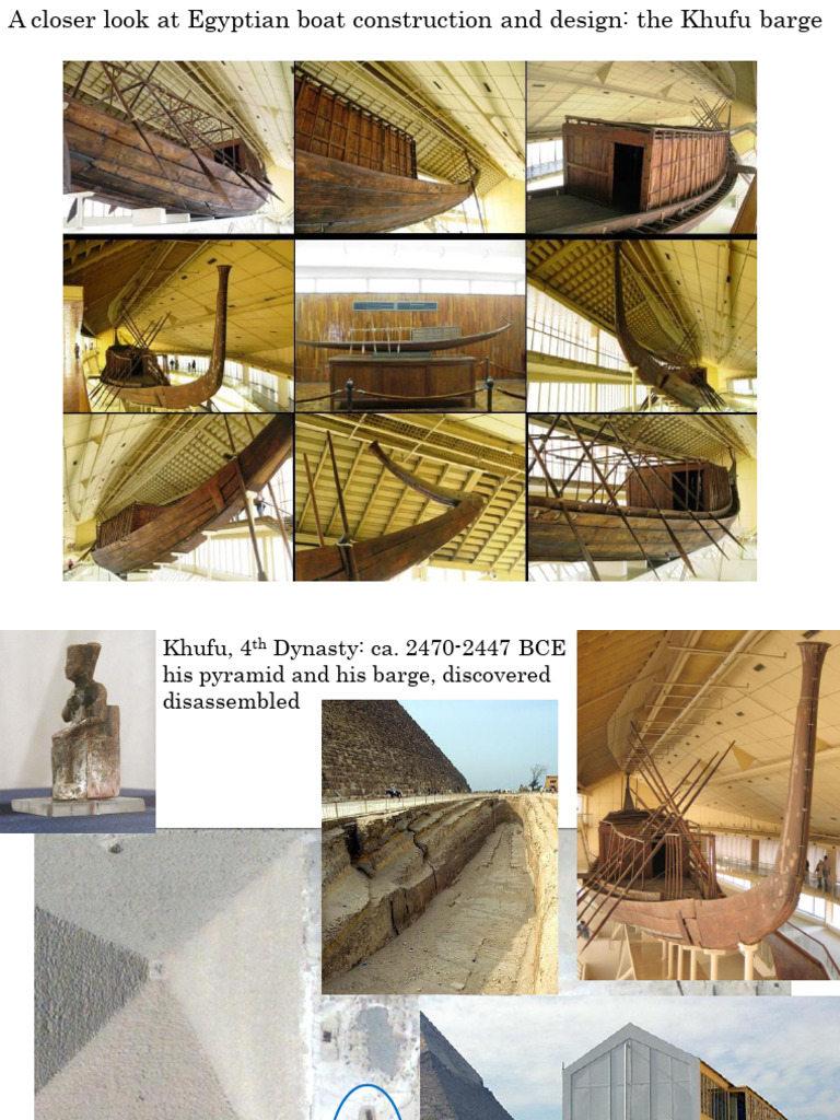 Khufu Barge: Ancient Egyptian Boat Design | PDF | Ships | Deck (Ship)