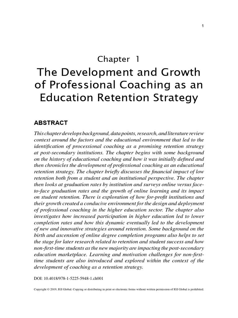 Growth of Professional Coaching | PDF | Educational Technology