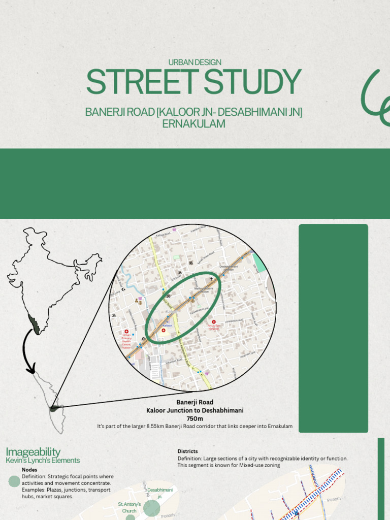 UD street Study| terminology| Kaloor street | PDF | Street | Space