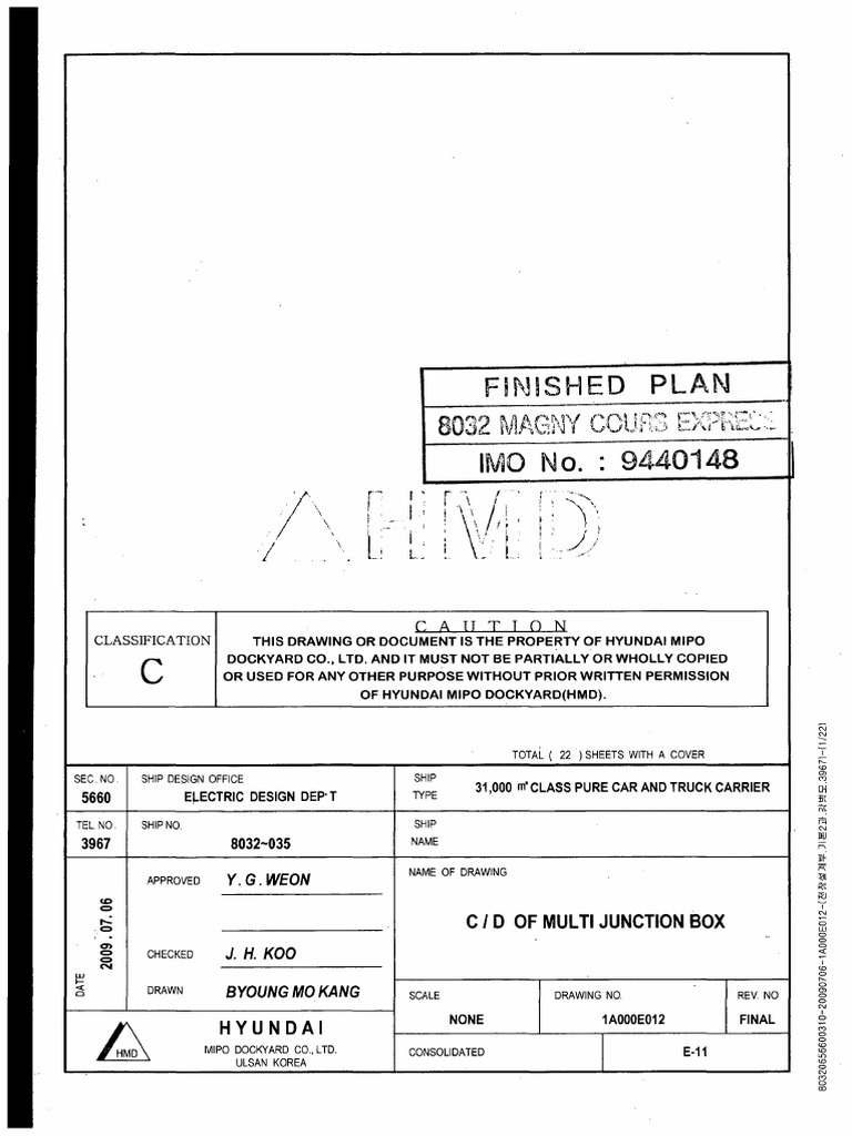 E-11 Connection Diagram of Multi Junction Box | PDF ...