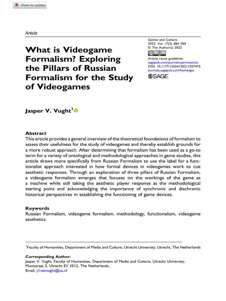 What Is Videogame Formalism - Exploring The Pillars of Russian ...