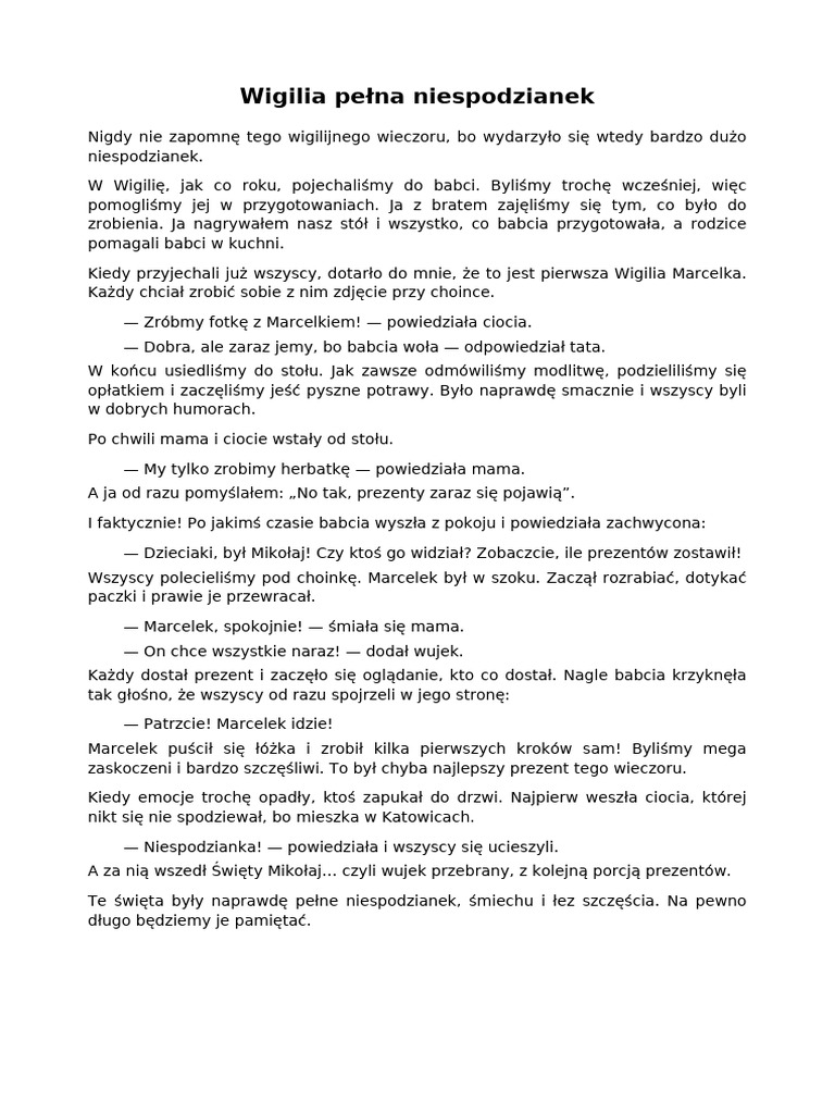 wigilia_opowiadanie | PDF