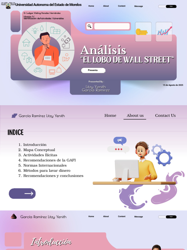 Litzy Yenith García Ramírez - Exposición El lobo de wall Street_ | PDF | Lavado de dinero