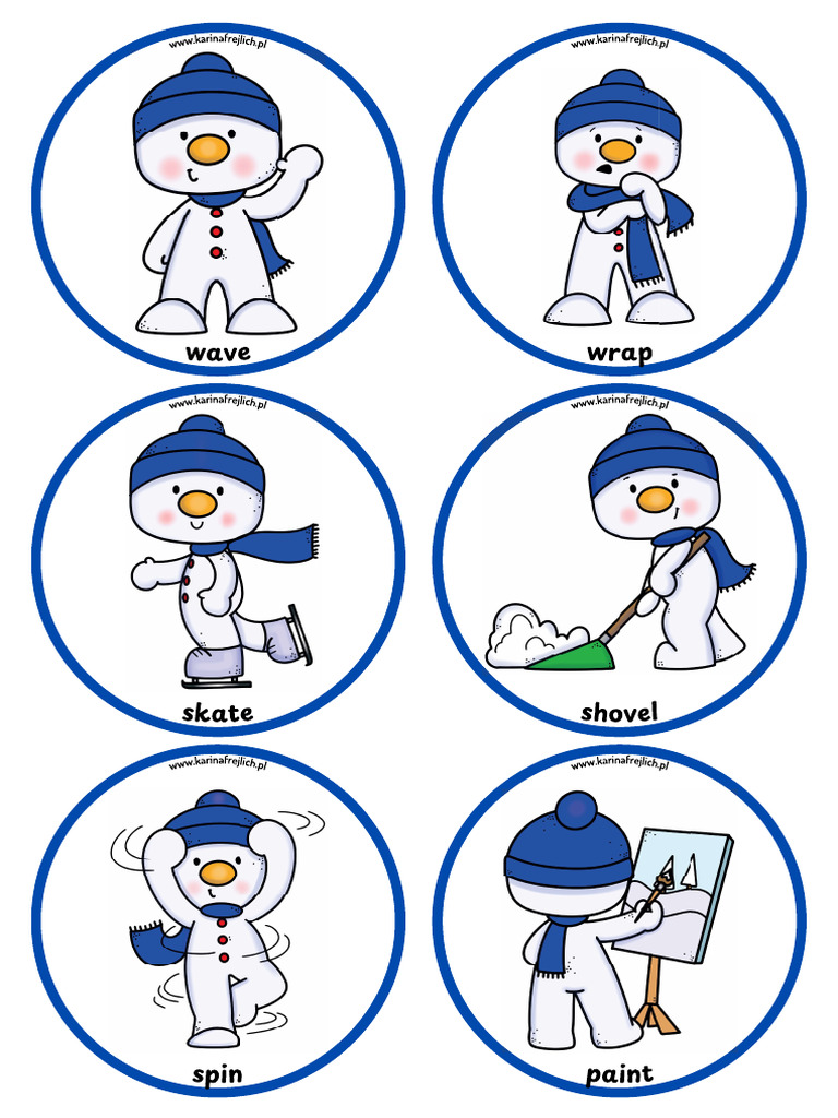 Winter Verbs Wheels Sssuz7 | PDF