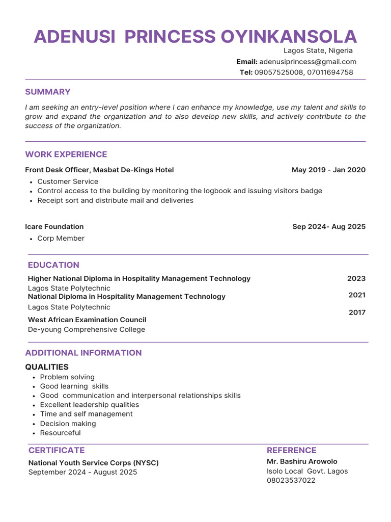 Purple and White Clean and Professional Resume_20251028_145324_0000 | PDF