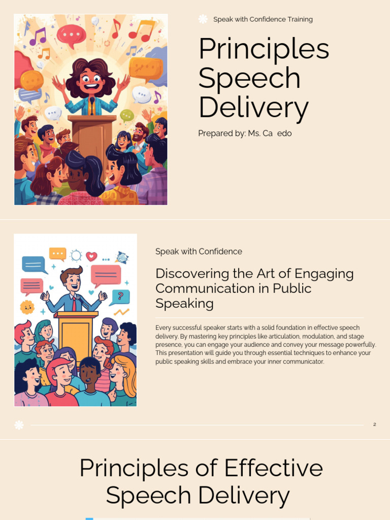 Mastering Effective Speech Delivery | PDF | Nonverbal Communication ...