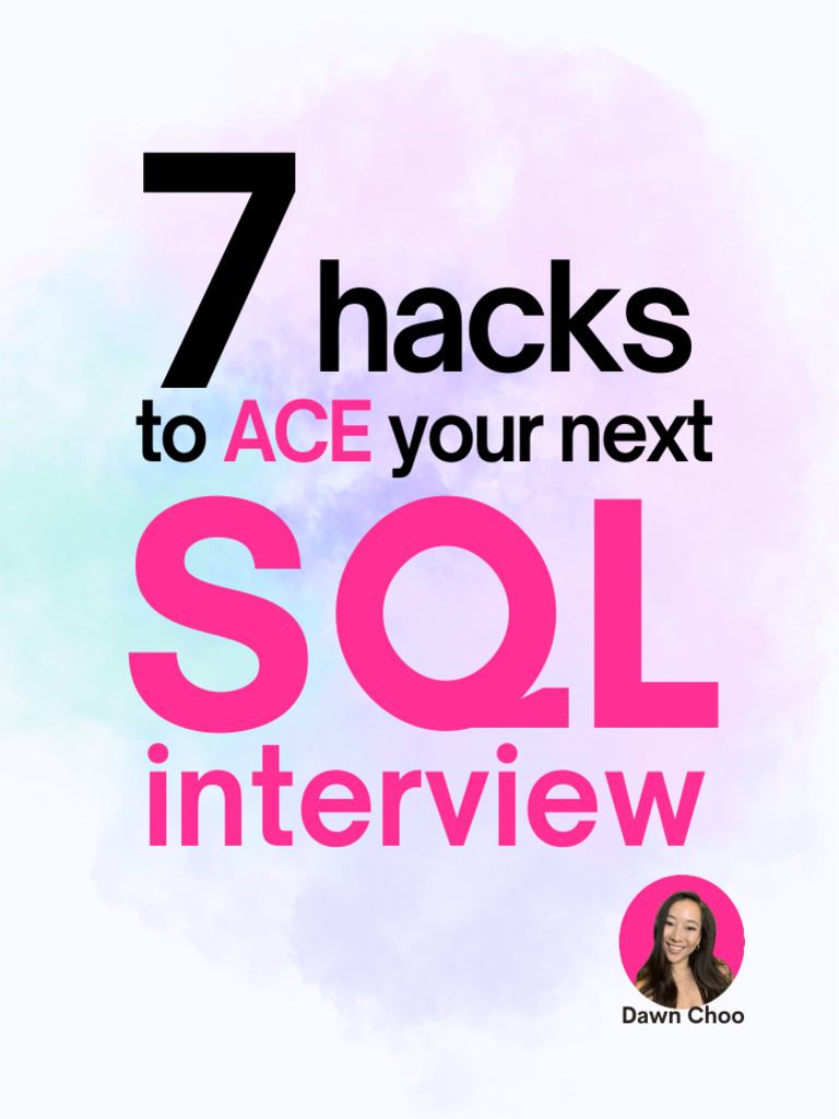 6686 - SQL Interview Hacks | PDF | Sql | Software Engineering