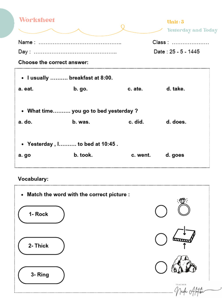 Unit 5 We Can 3 ( Worksheet & Homework) | PDF