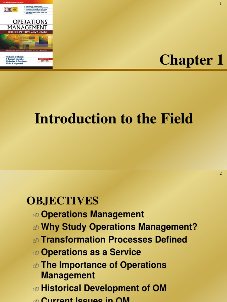 Chap 001 Operation Management | PDF | Operations Management ...