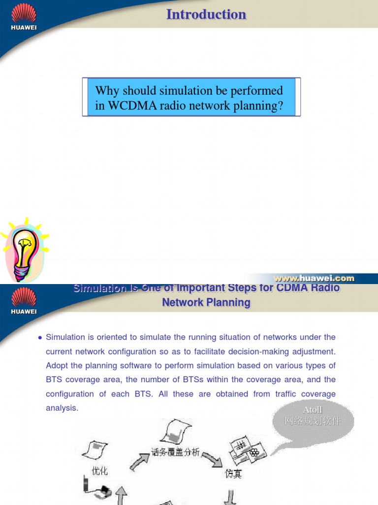 WCDMA Network Planning Simulation Guide | PDF | Monte Carlo Method | Simulation