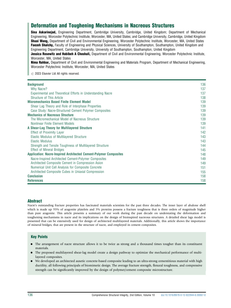 Deformation and Toughening Mechanisms in Nacr 2023 Comprehensive ...