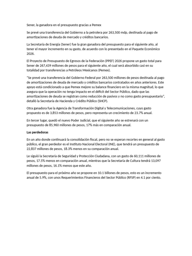 Sener | PDF