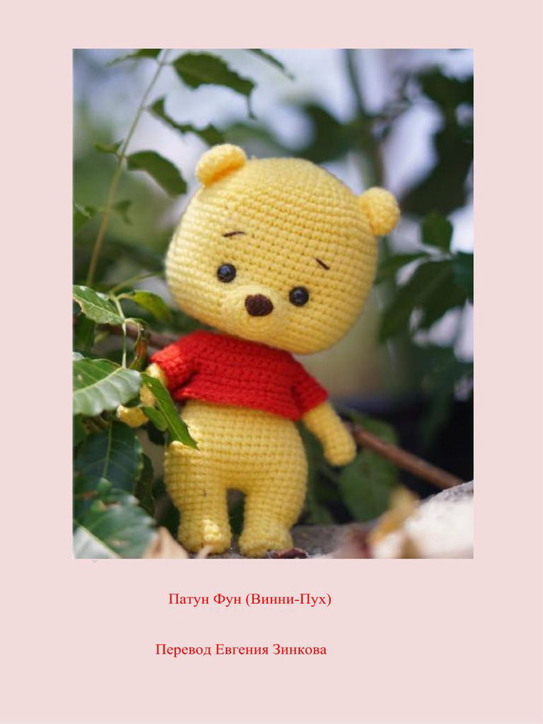 Amigurumi Druzya Vinni Puha Shema Vyazaniya Medvezhonka Krjuchkom | PDF
