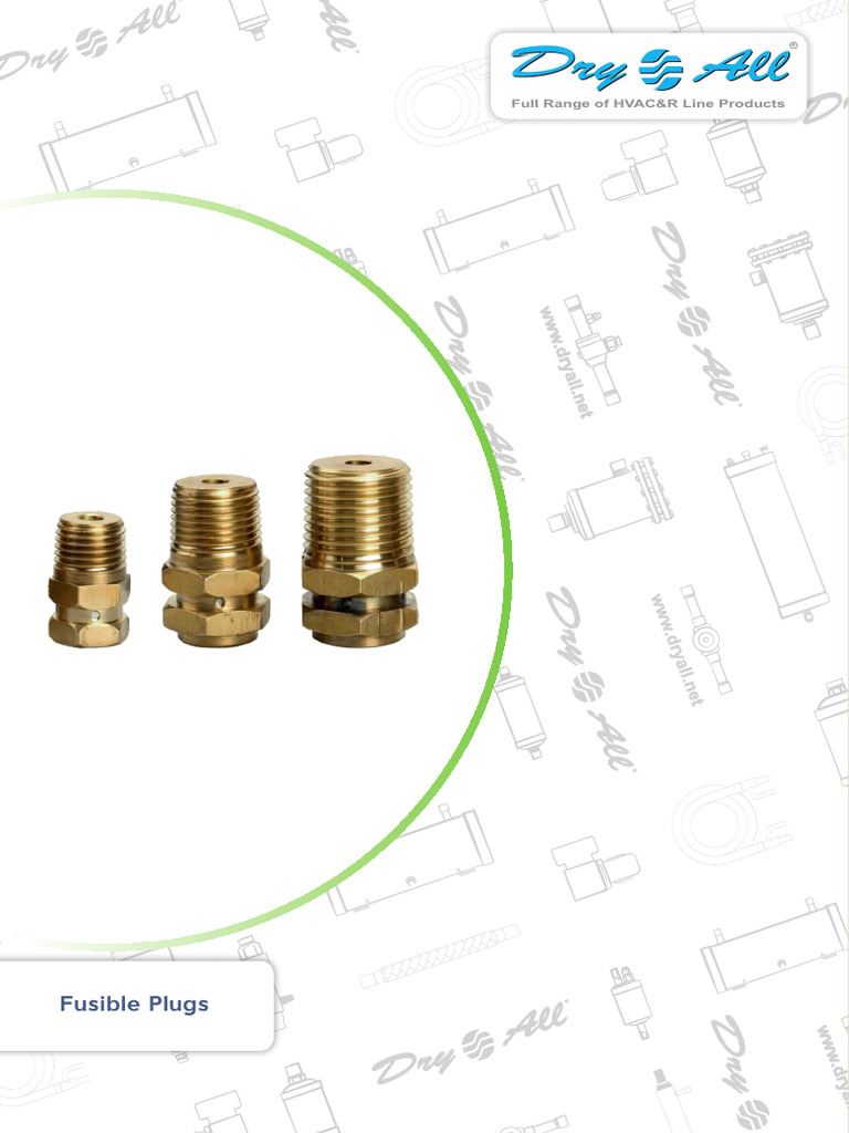 Fusible Plugs for HVAC Safety Systems | PDF | Gases | Gas Technologies