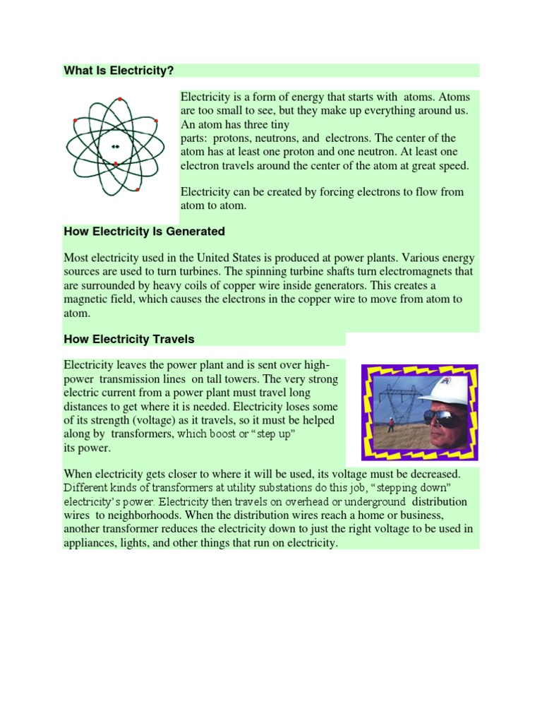 Electricity Print | PDF | Electric Power Distribution | Electric Power ...