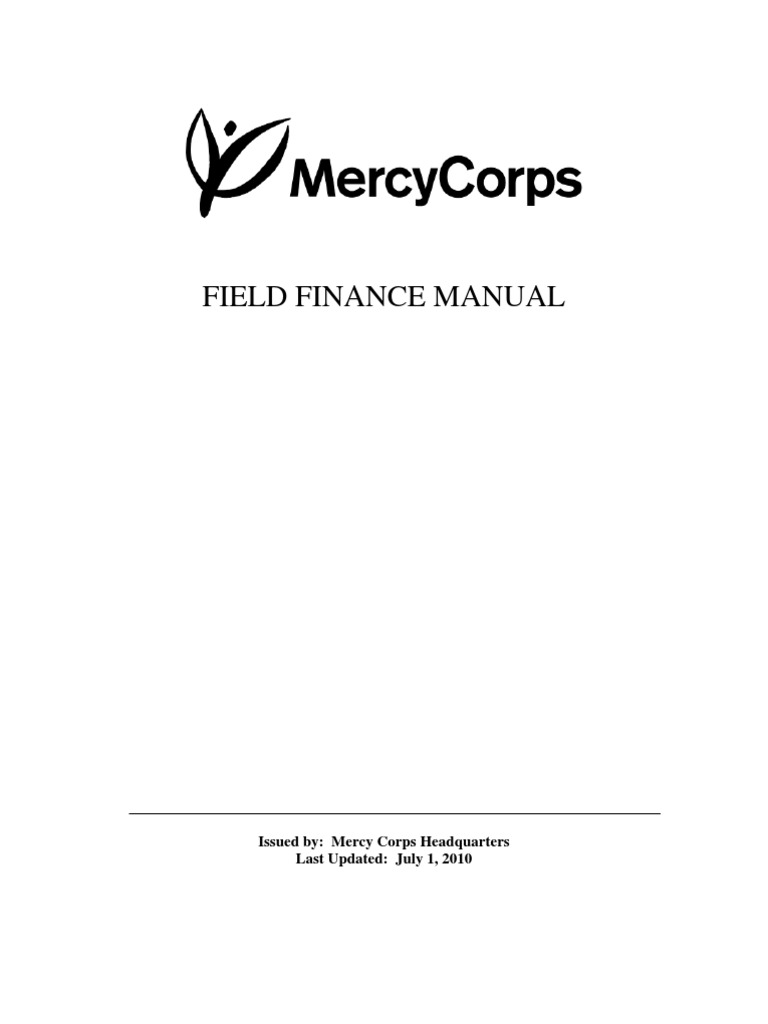 Field Finance Manual 2010 | PDF | Payroll | Records Management