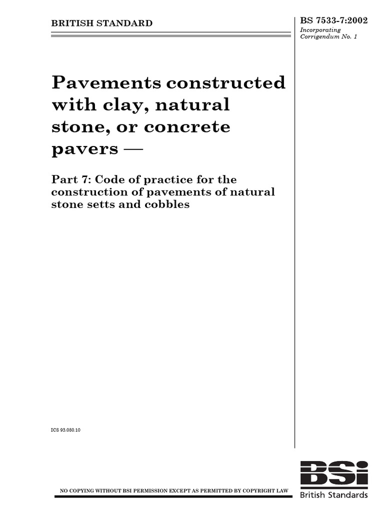 Natural Stone Pavement Construction Guide | PDF | Road Surface | Concrete