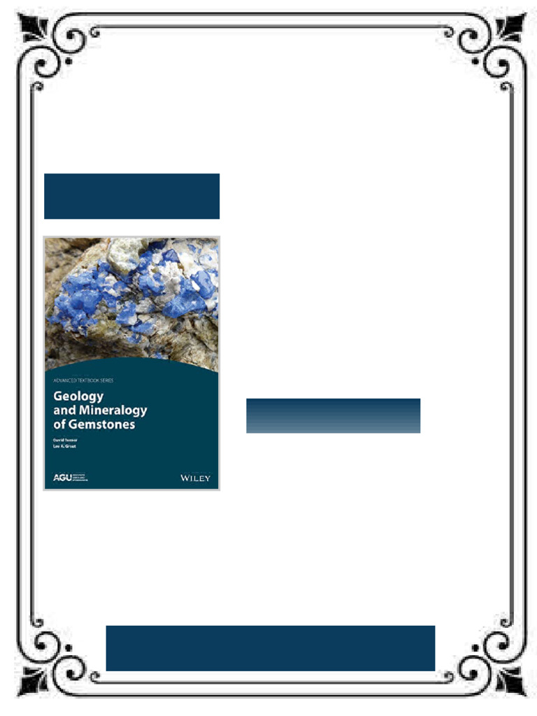 Geology and Mineralogy of Gemstones 1st Edition David P. Turner eBook ...