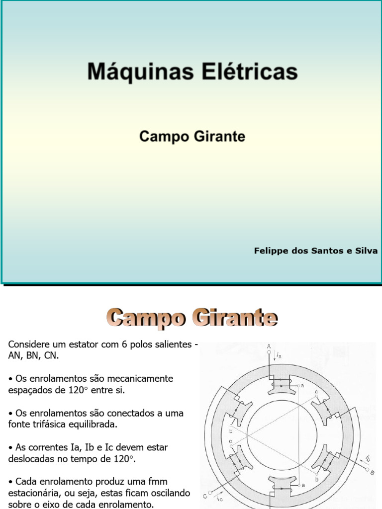 Máquinas Elétricas - Aula 3 | PDF | Fenômenos físicos | Eletricidade