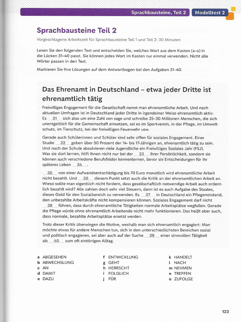 Sprach - Teil 2 b2 | PDF