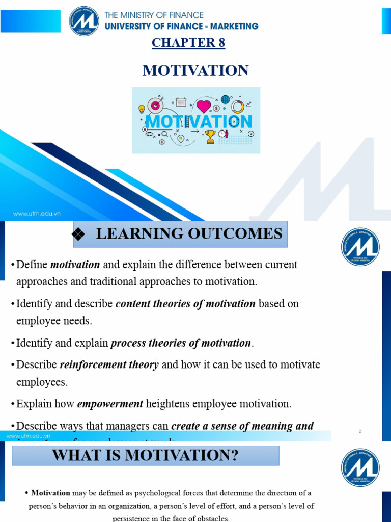 CHAPTER 8 - Motivation.pptx | PDF | Motivational | Motivation