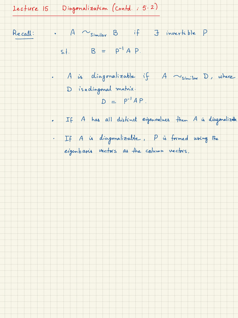 Advanced Diagonalization: Multiplicity and Matrix Powers | PDF | Eigenvalues And Eigenvectors ...