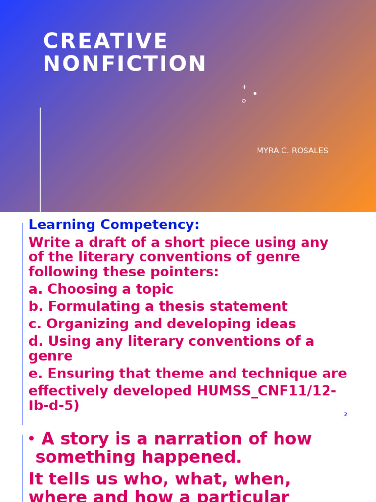 BFP | PDF | Non Fiction | Creative Nonfiction