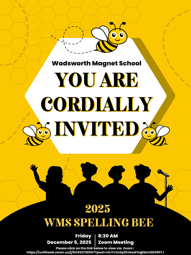 Wadsworth Magnet School Spelling Bee 2025 | PDF