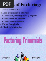 Diamond Method of Factoring | PDF | Factorization | Numerical Analysis