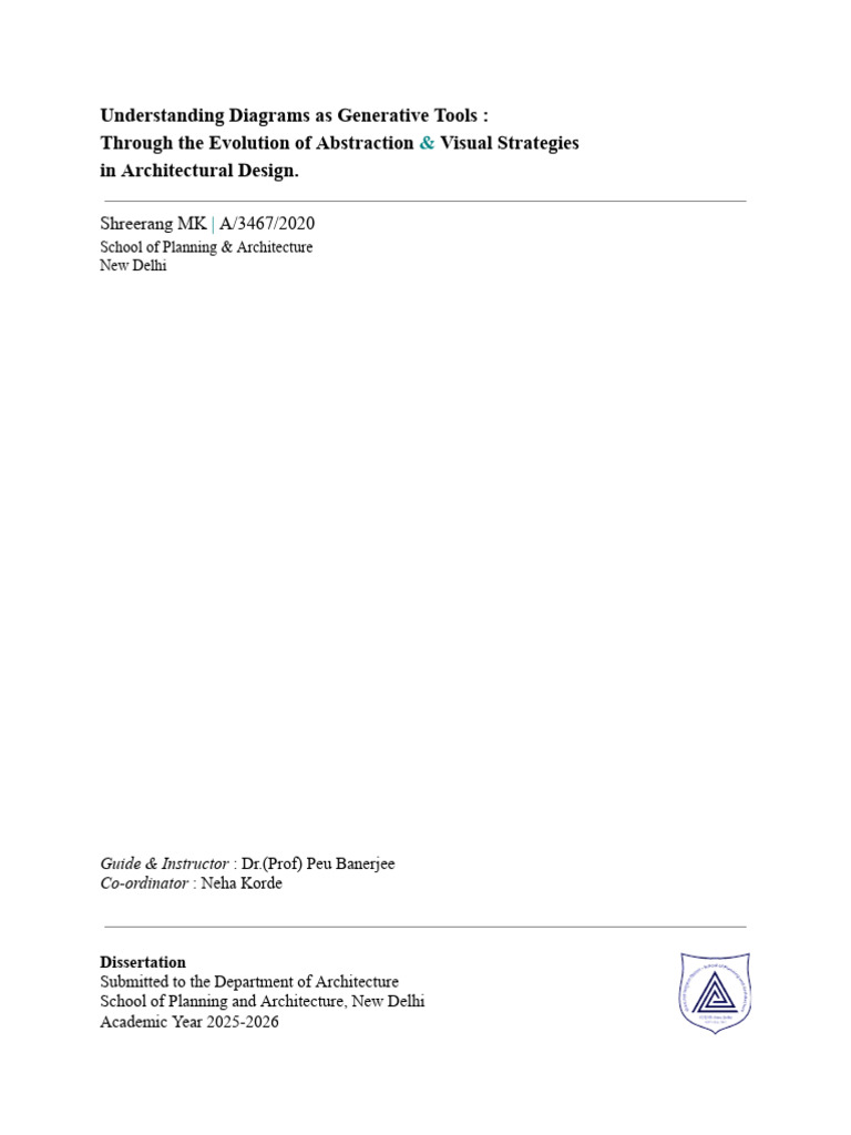 Diagrams in Architectural Design Evolution | PDF | Abstraction ...