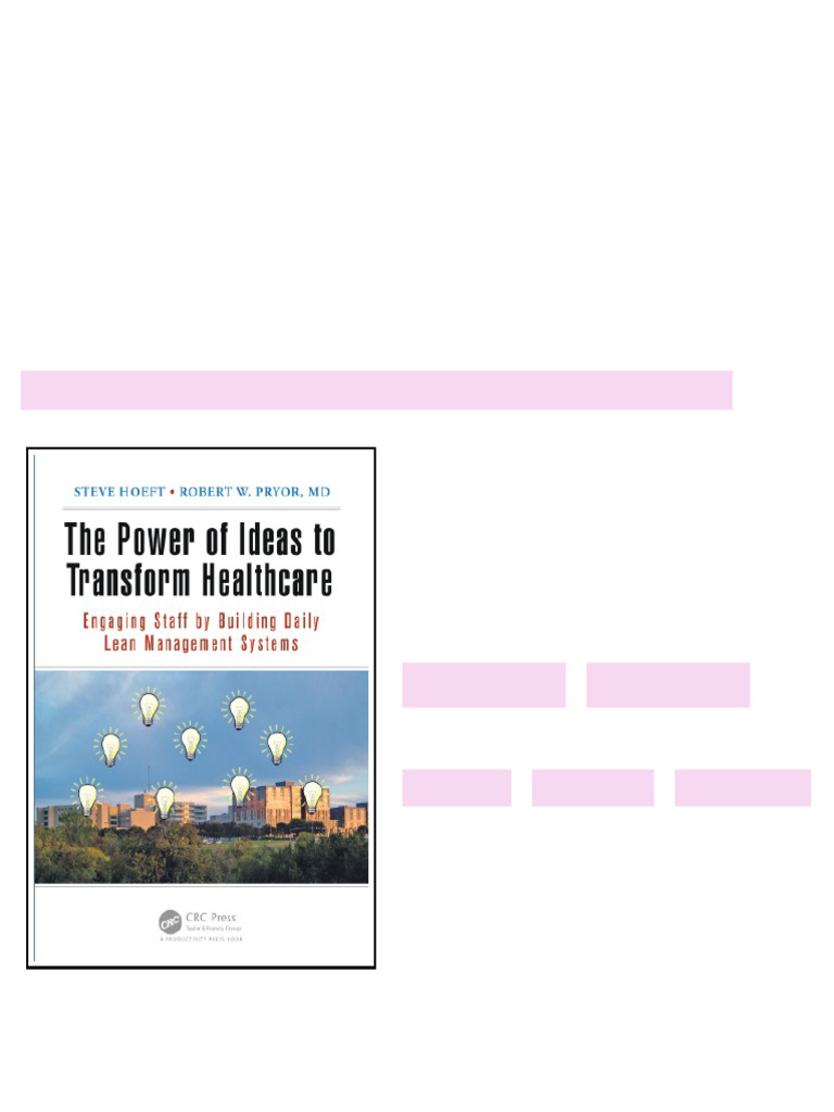 (Ebook) The Power of Ideas to Transform Healthcare : Engaging Staff by ...