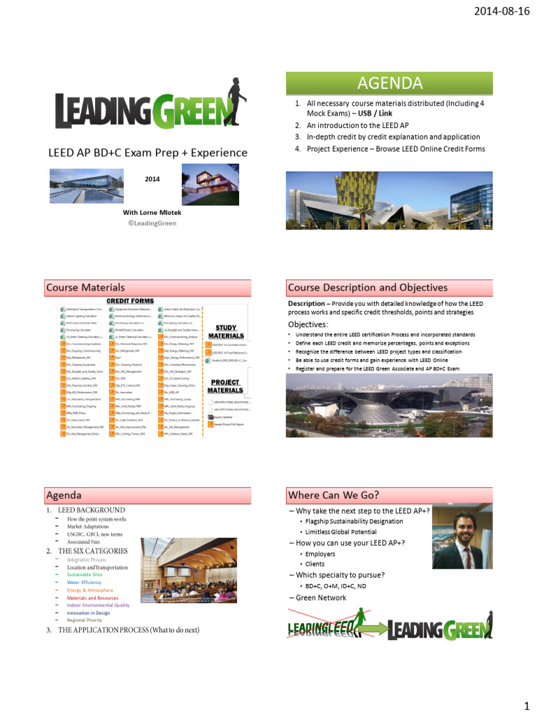 Leed v4 AP BDC Handout Final | PDF
