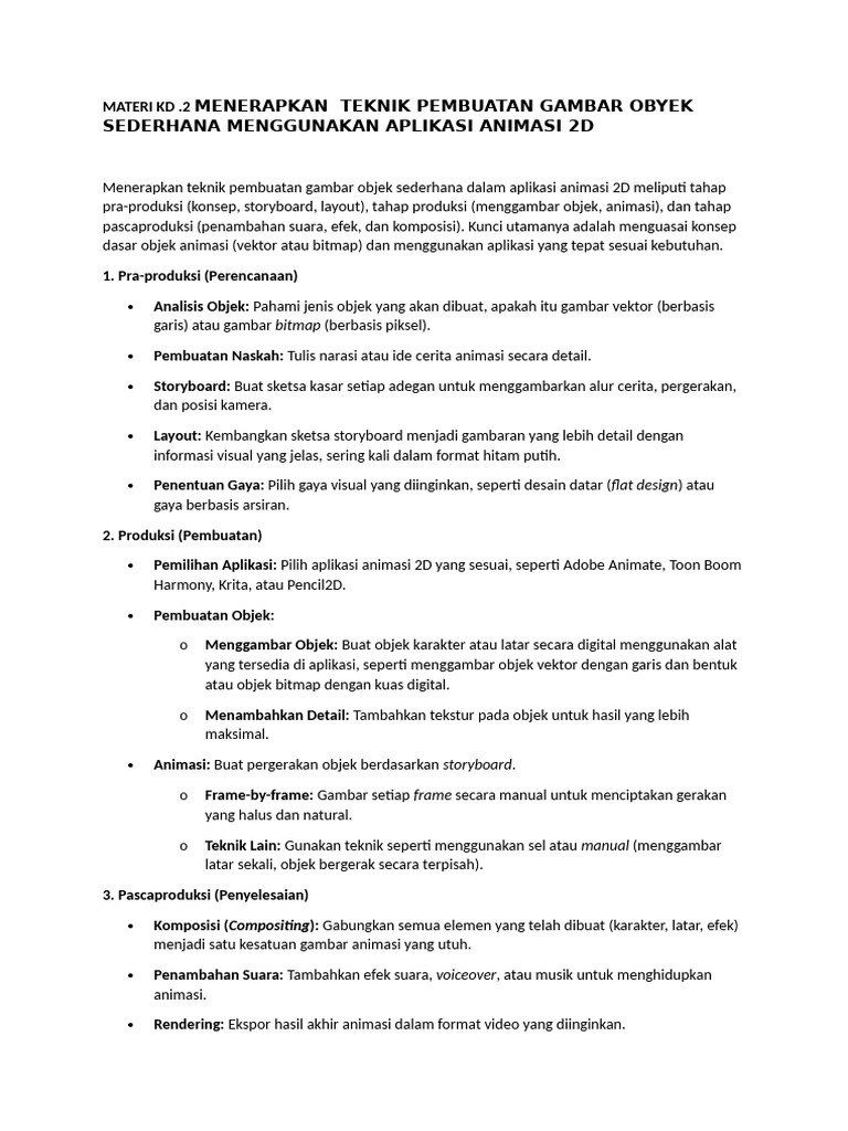 MATERI KD 2 Menerapkan Teknik Pembuatan Gambar Obyek Sederhana ...