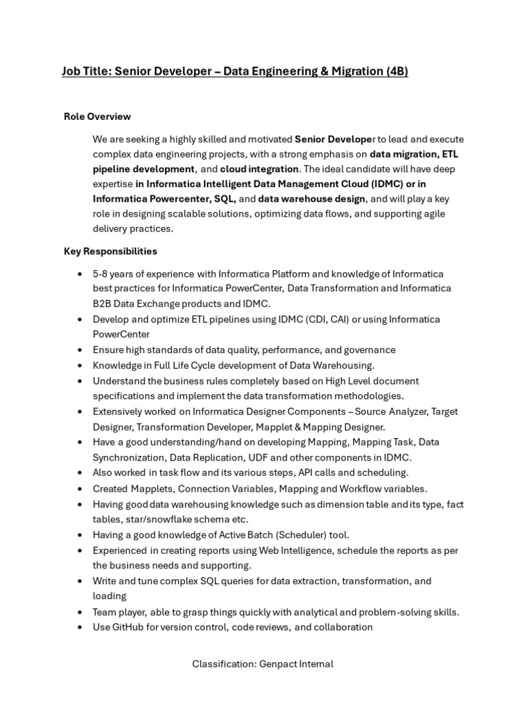 Data Integration - Informatica - 4B 1 | PDF | Data Warehouse | Software ...
