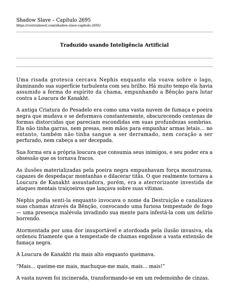 Shadow Slave Capitulo 2695 Centralnovel.com | PDF | Mente