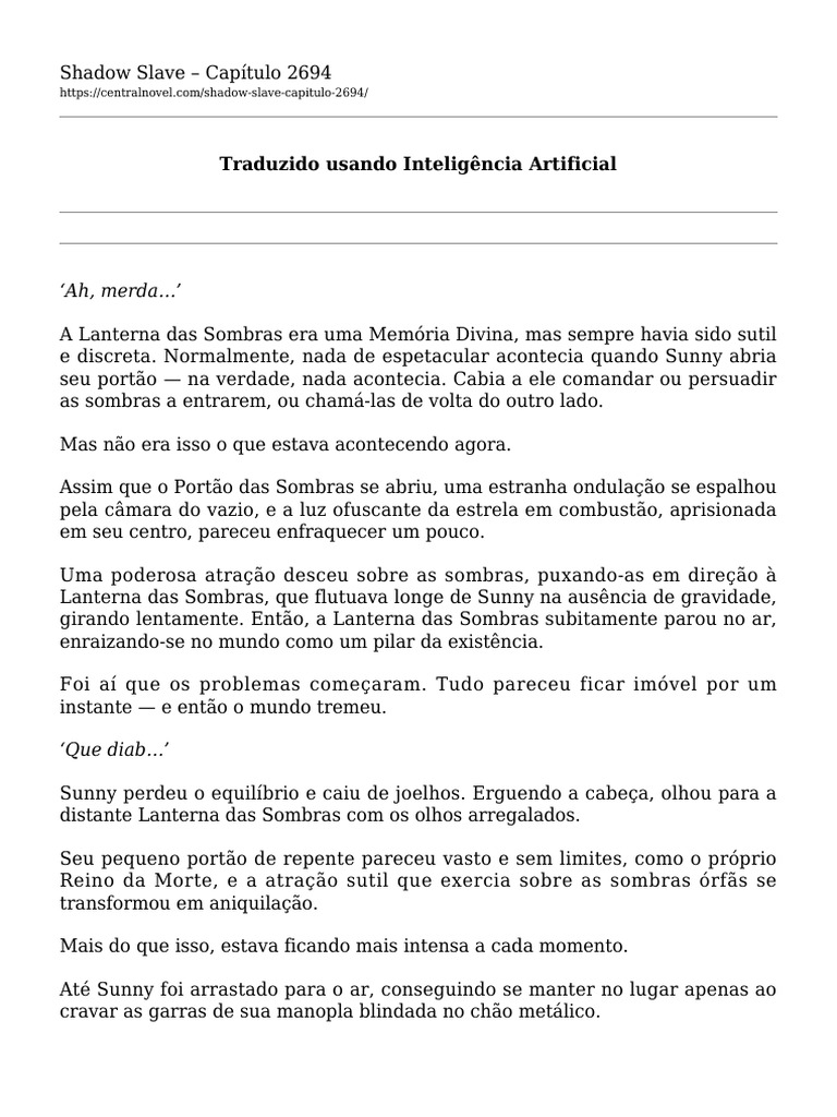 Shadow Slave Capitulo 2694 Centralnovel.com | PDF | Estrelas