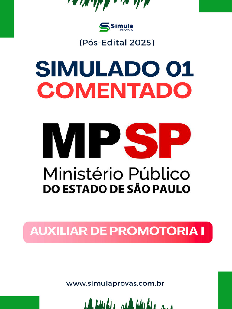 Simulado01-MPSP-COMENTADO | PDF | Verdade