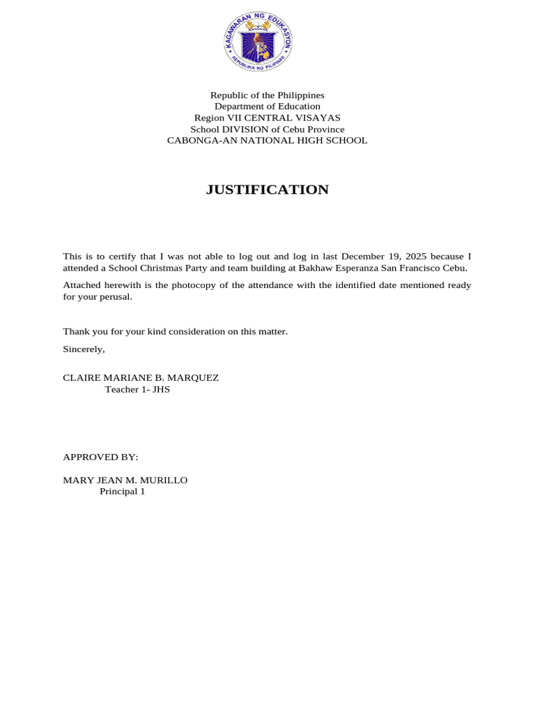 Justification | PDF