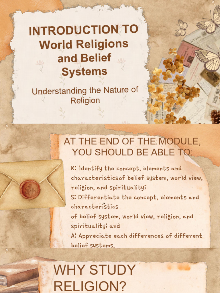 Intro to World Religion Q1-WK1 | PDF | God | Soul