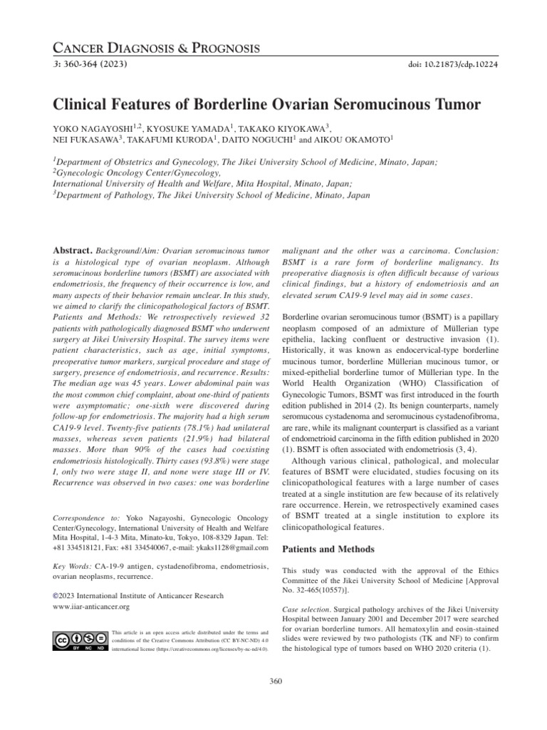BSMT micropapillary | PDF | Ovarian Cancer | Medicine