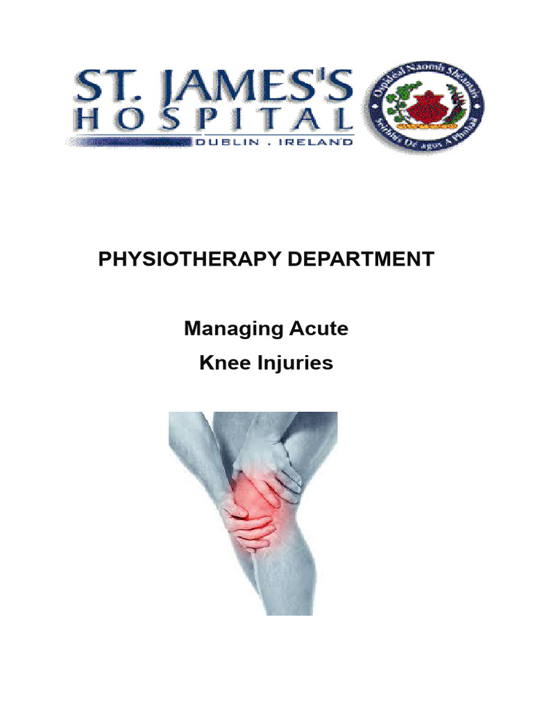 Managing Acute Knee Injuries | PDF | Knee | Physical Therapy