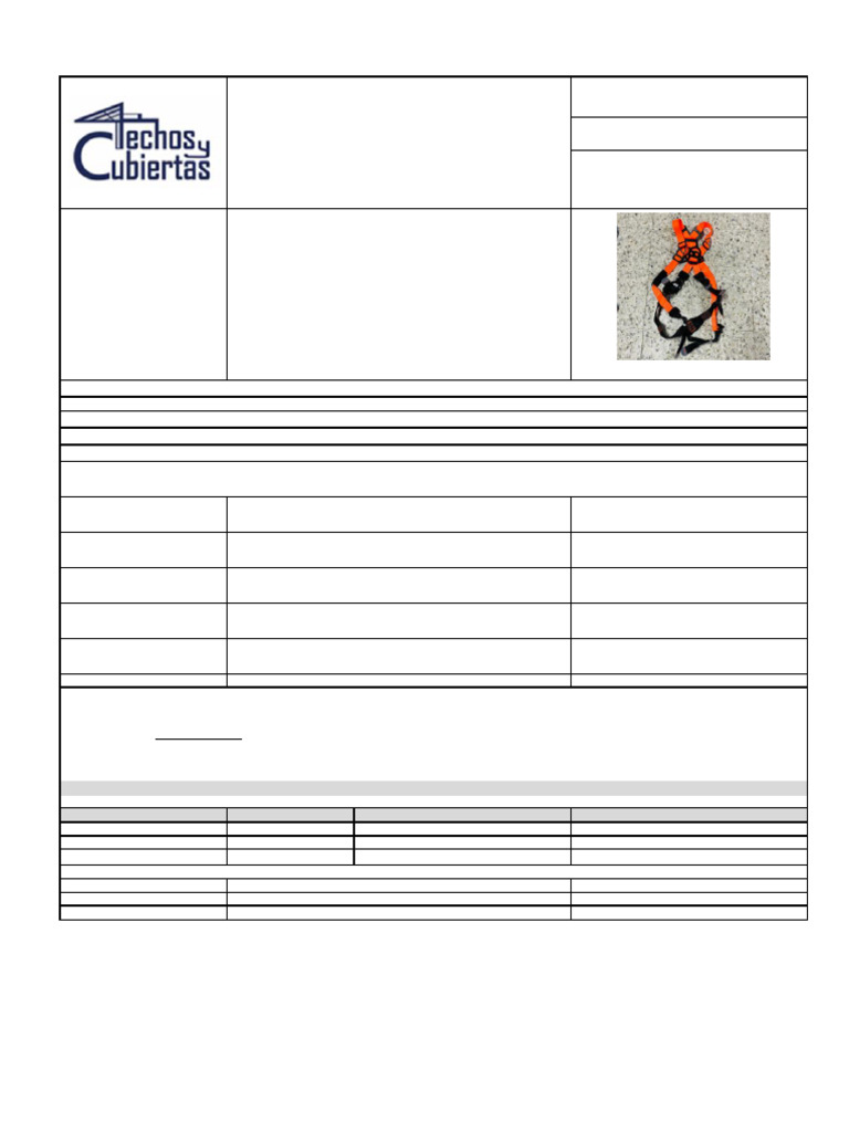 154 Hoja de Vida Arnes 4 Argollas | PDF