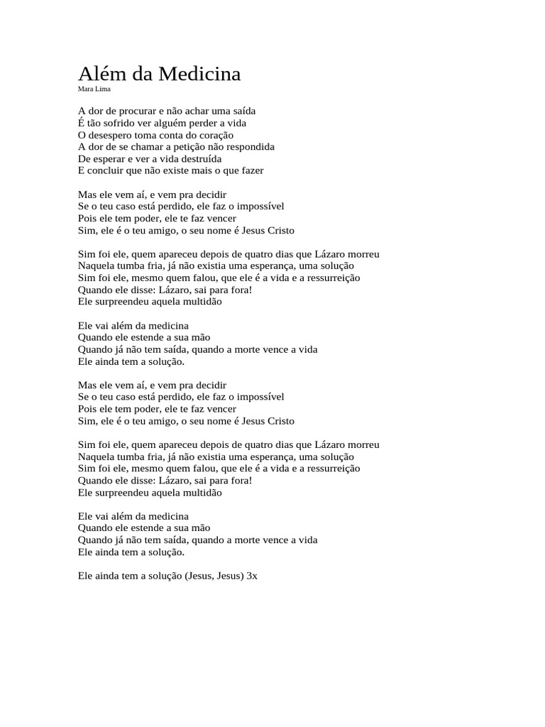Além Da Medicina | PDF