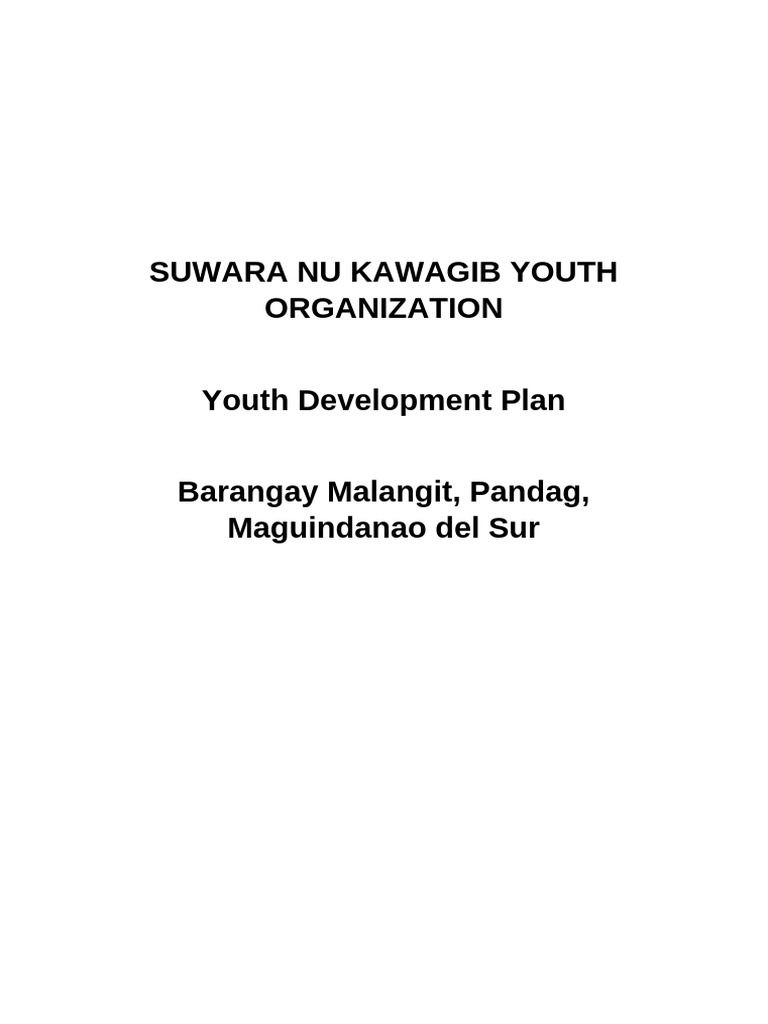 Suwara Nu Kawagib Youth Organization | PDF | Youth | Leadership