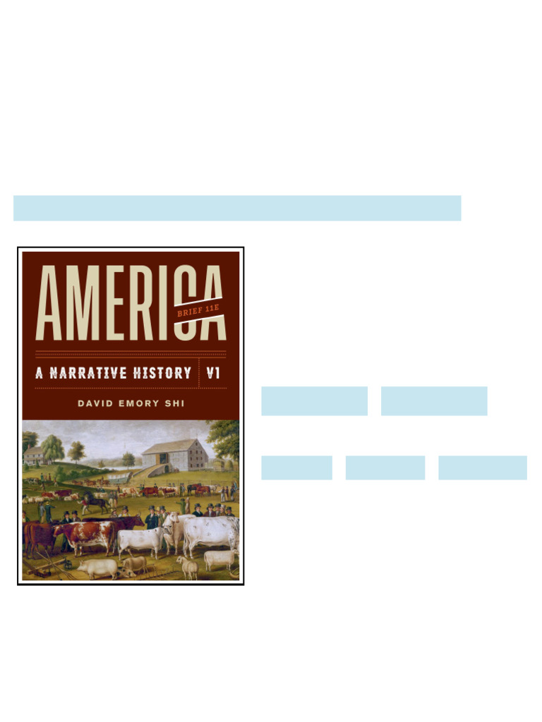 America A Narrative History (Brief Eleventh Edition) (Vol. Volume 1 ...