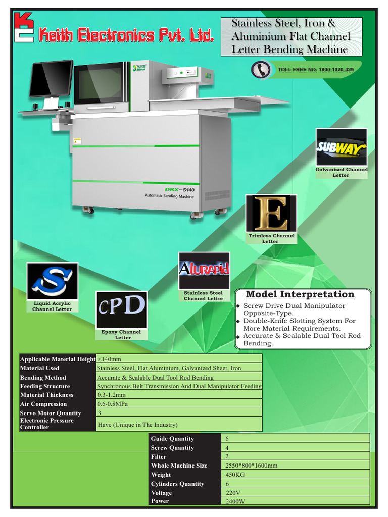 Channel Letter Bending Machines Overview | PDF | Metalworking ...