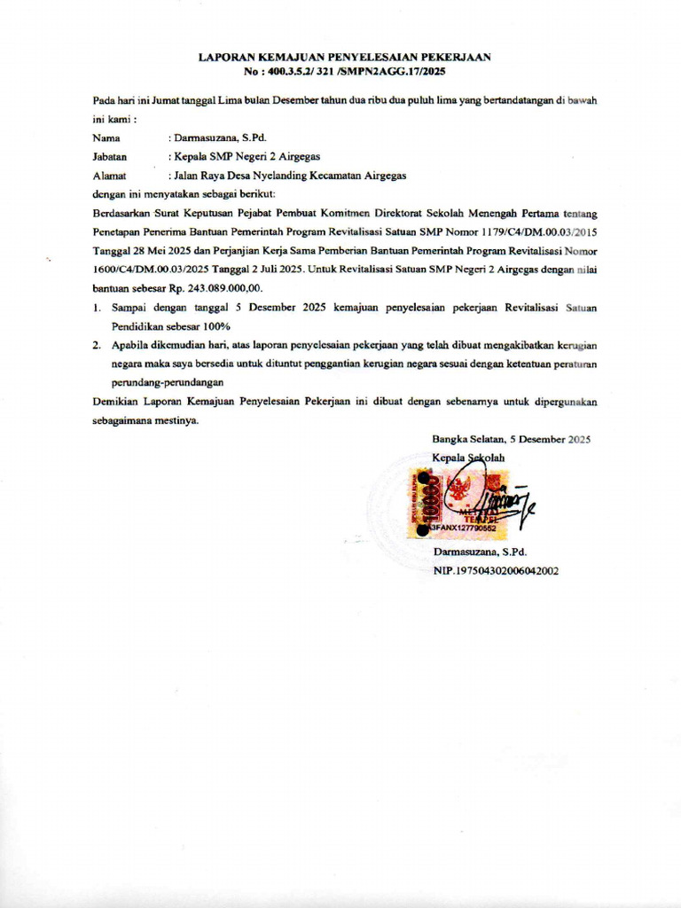 Lap. Akhir Progres Terakhir | PDF