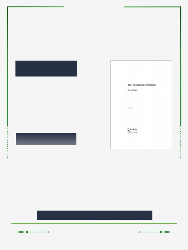 Basic Engineering Mathematics 7th Edition John Bird Ebook Digital ...