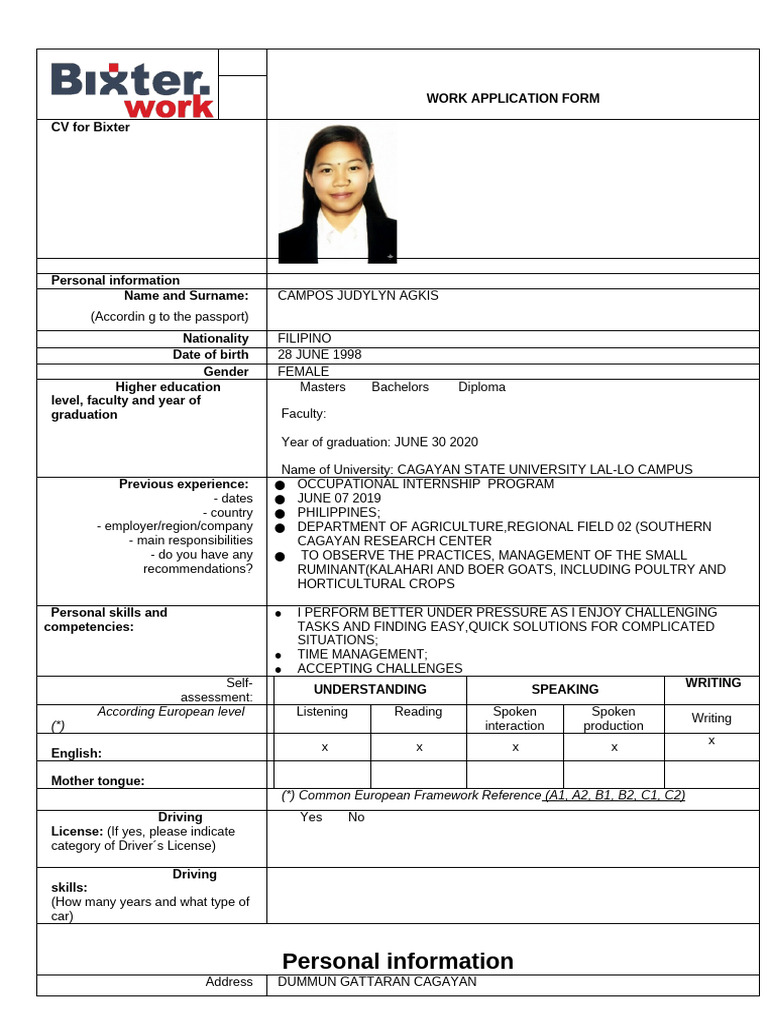 Work_CV_template_work_contract-2[1] | PDF
