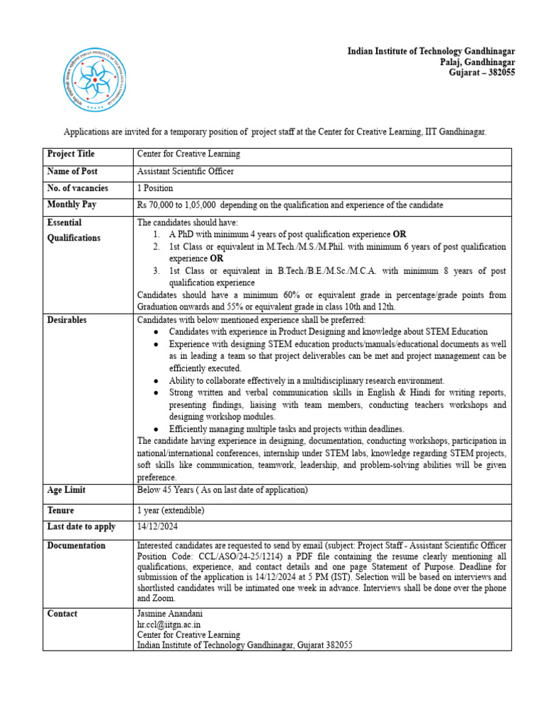 Adv- ASO-22112024 | PDF | Qualifications | Vocational Education